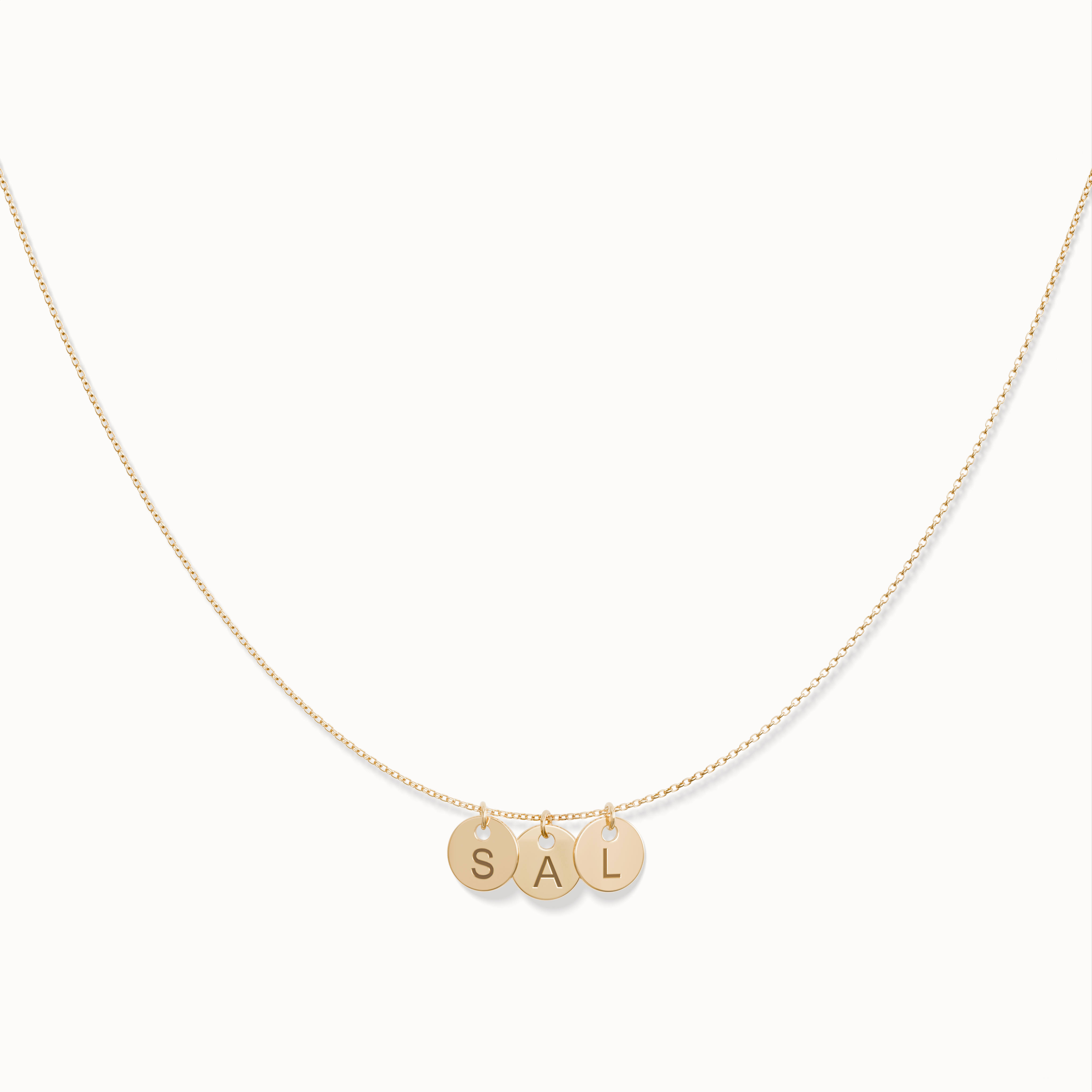 Create Your Own 3 Initials Necklace