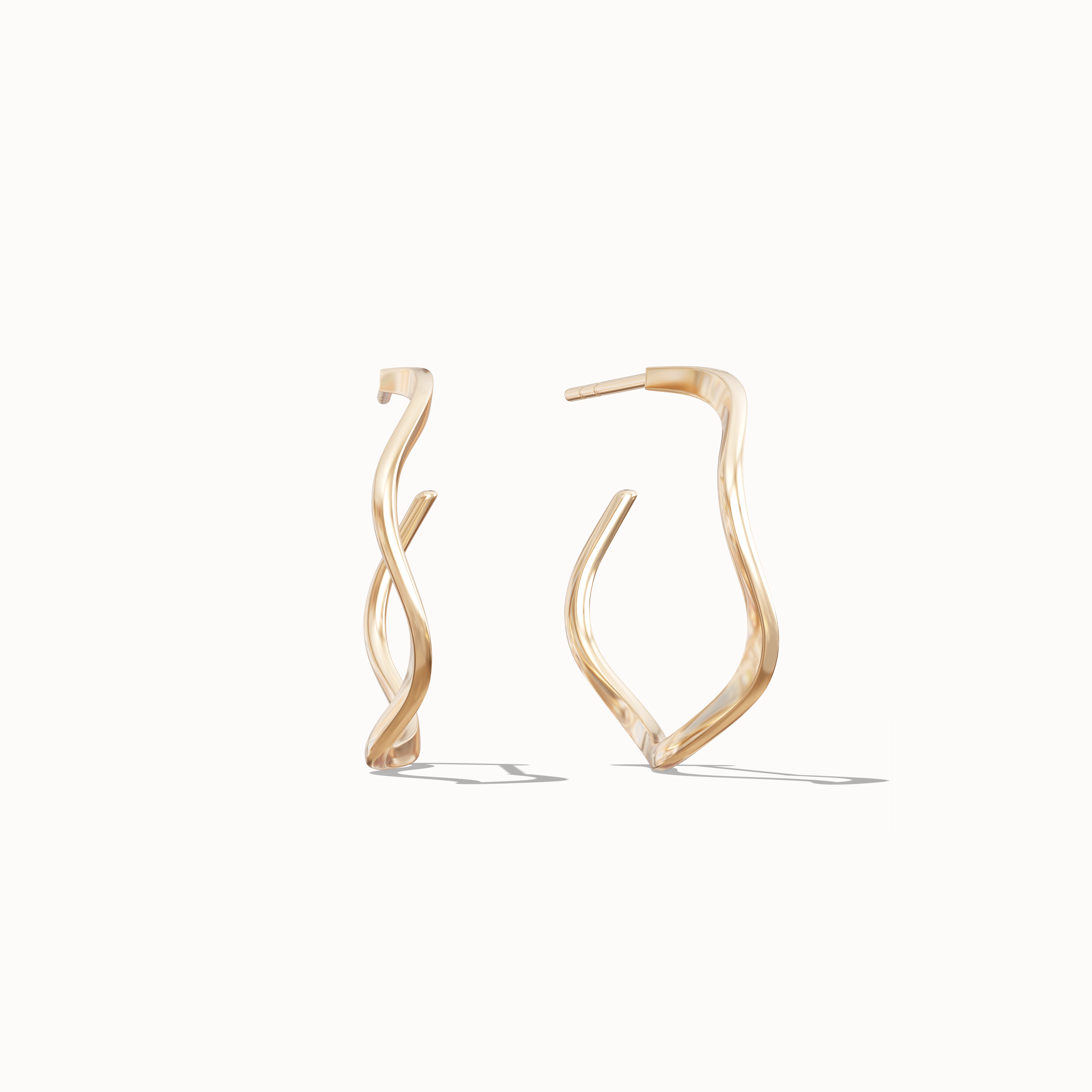 Wave Hoops – Makaro Jewelry