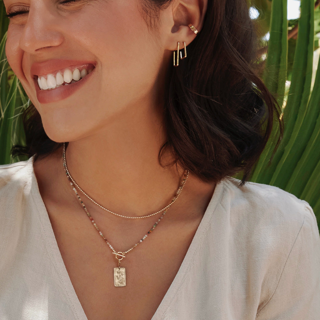 Talisman Necklace - Oasis Agate – Makaro Jewelry