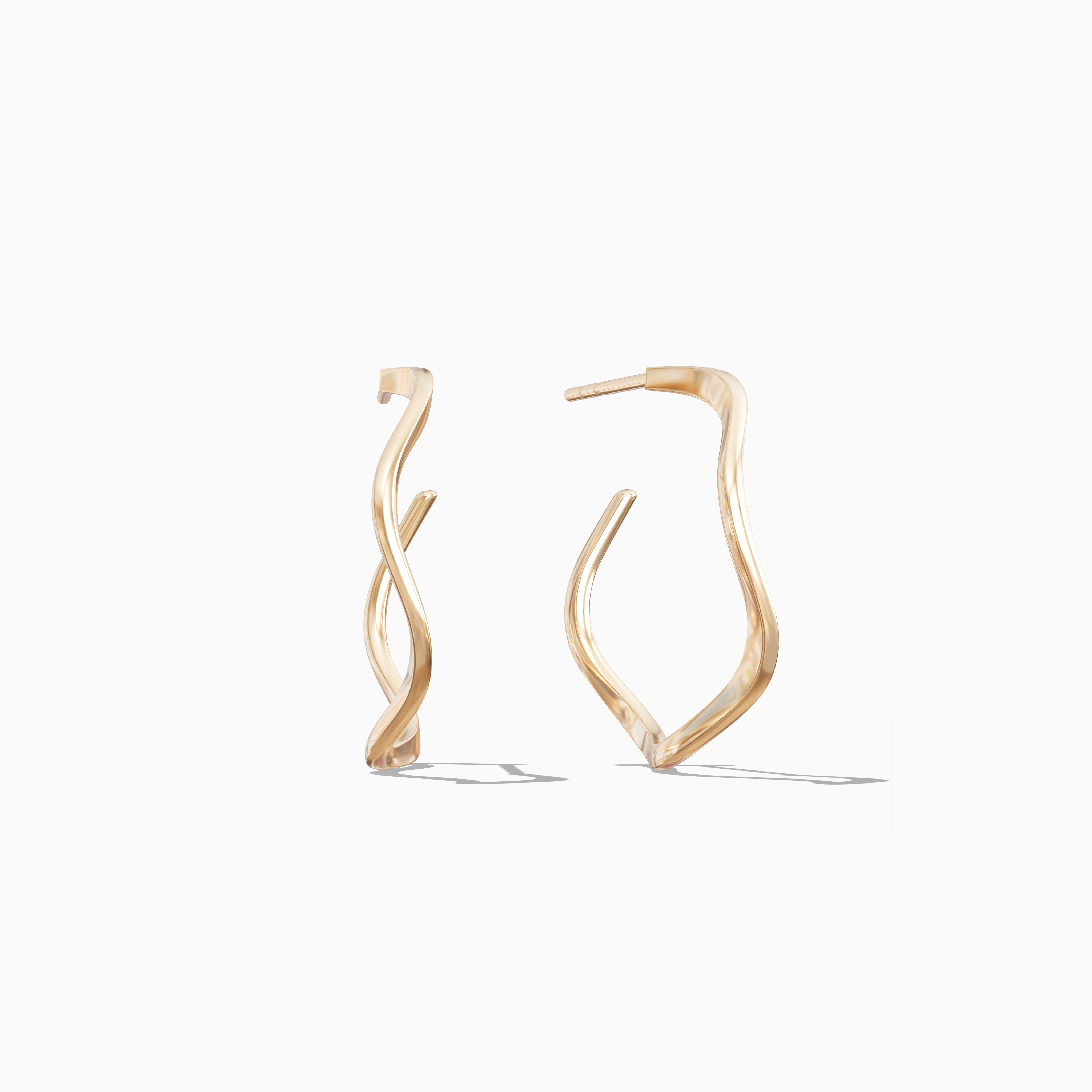 Wave Hoops – Makaro Jewelry