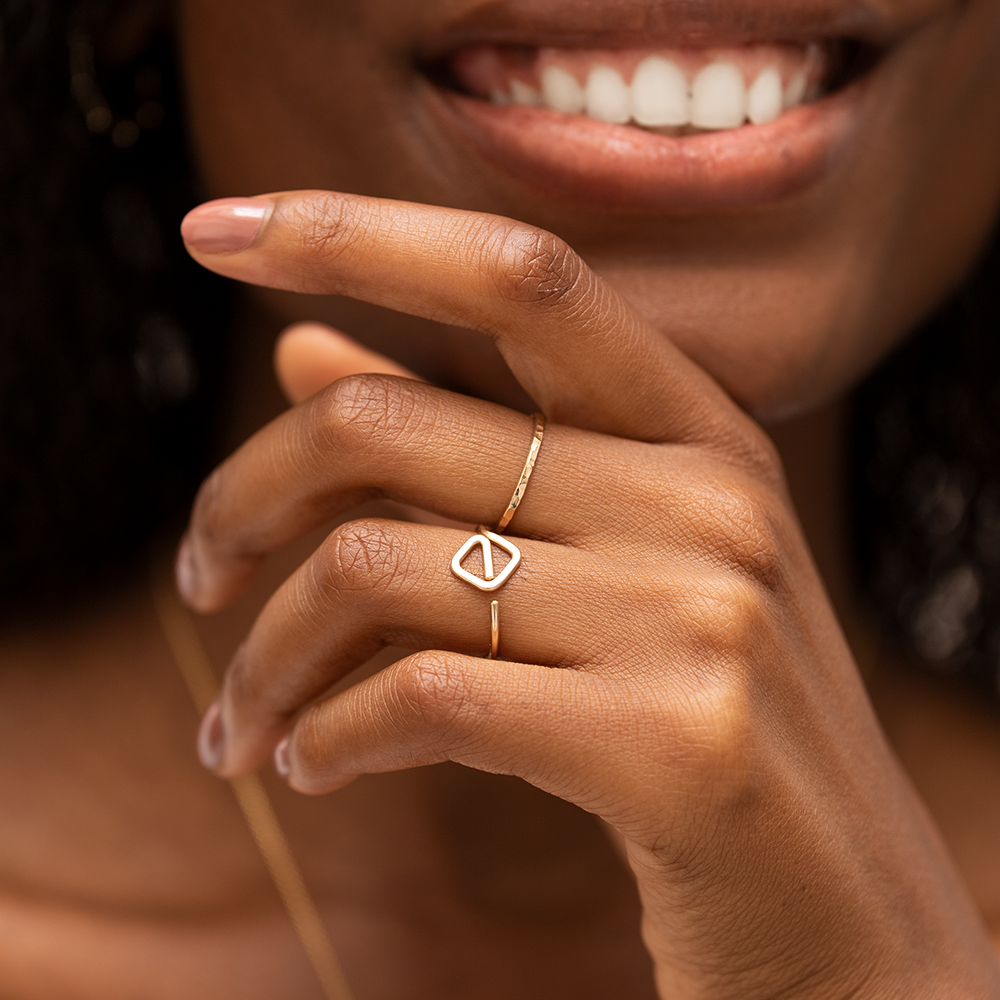 Hammered Ring – Makaro Jewelry