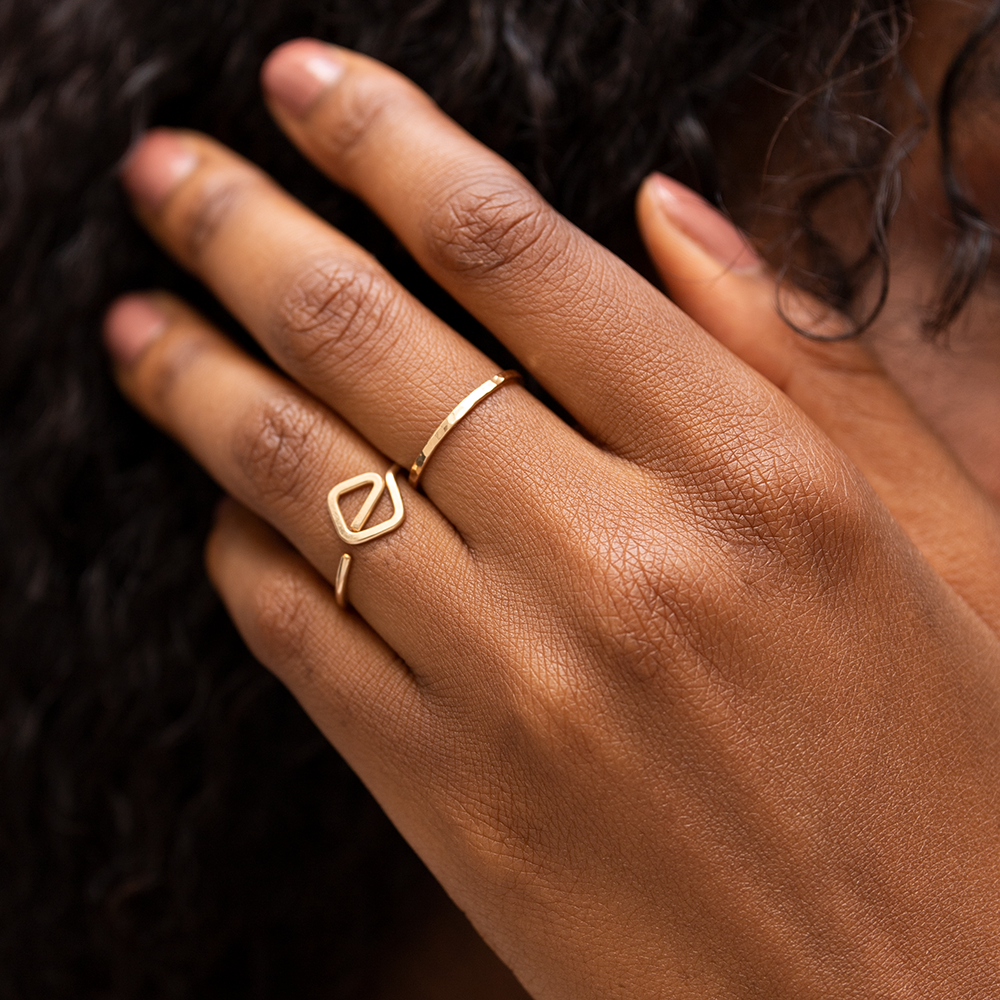 Hammered Ring – Makaro Jewelry